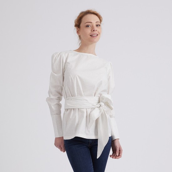 Sewing pattern Emma, the ultra-feminine blouse with statement balloon ...