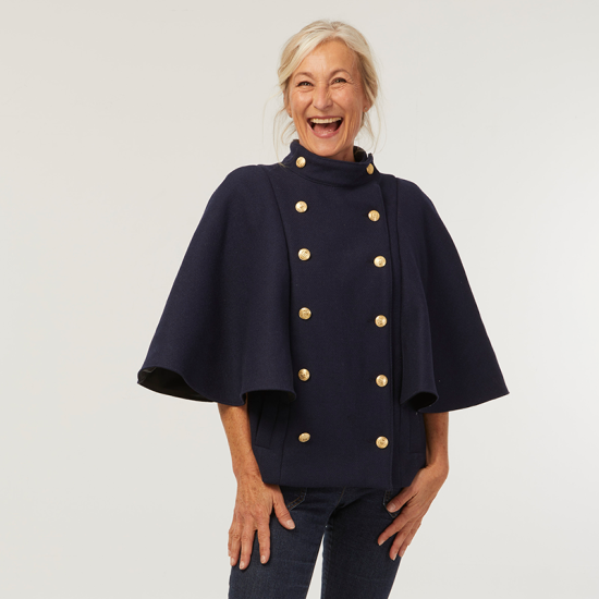 Sewing pattern Nuala, the iconic and elegant winter cloak